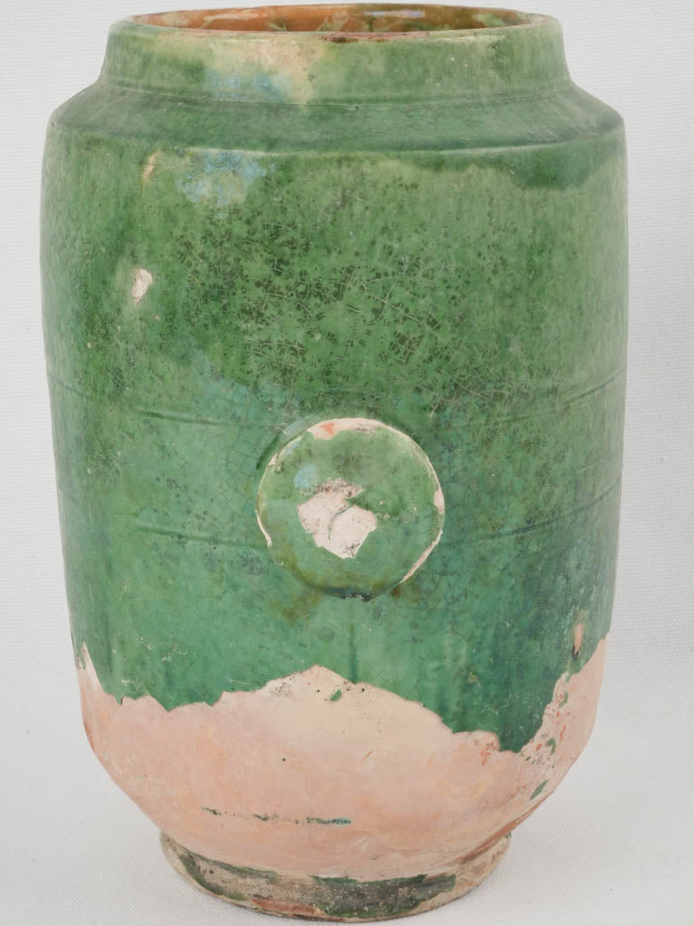 Antique French terracotta cornichon pickle pot - green 12¼" – Chez Pluie