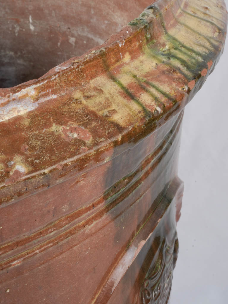 Two vintage Boisset Anduze urns - flame glazed – Chez Pluie