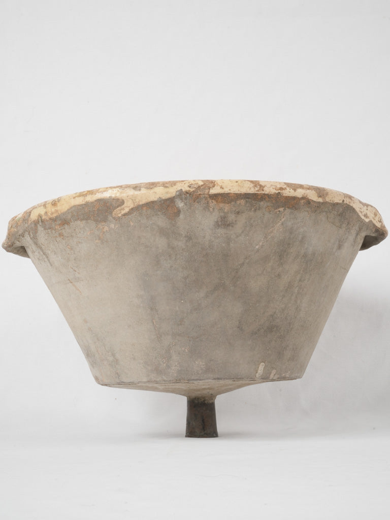Antique French terracotta hand basin w/ yellow glaze 8" – Chez Pluie