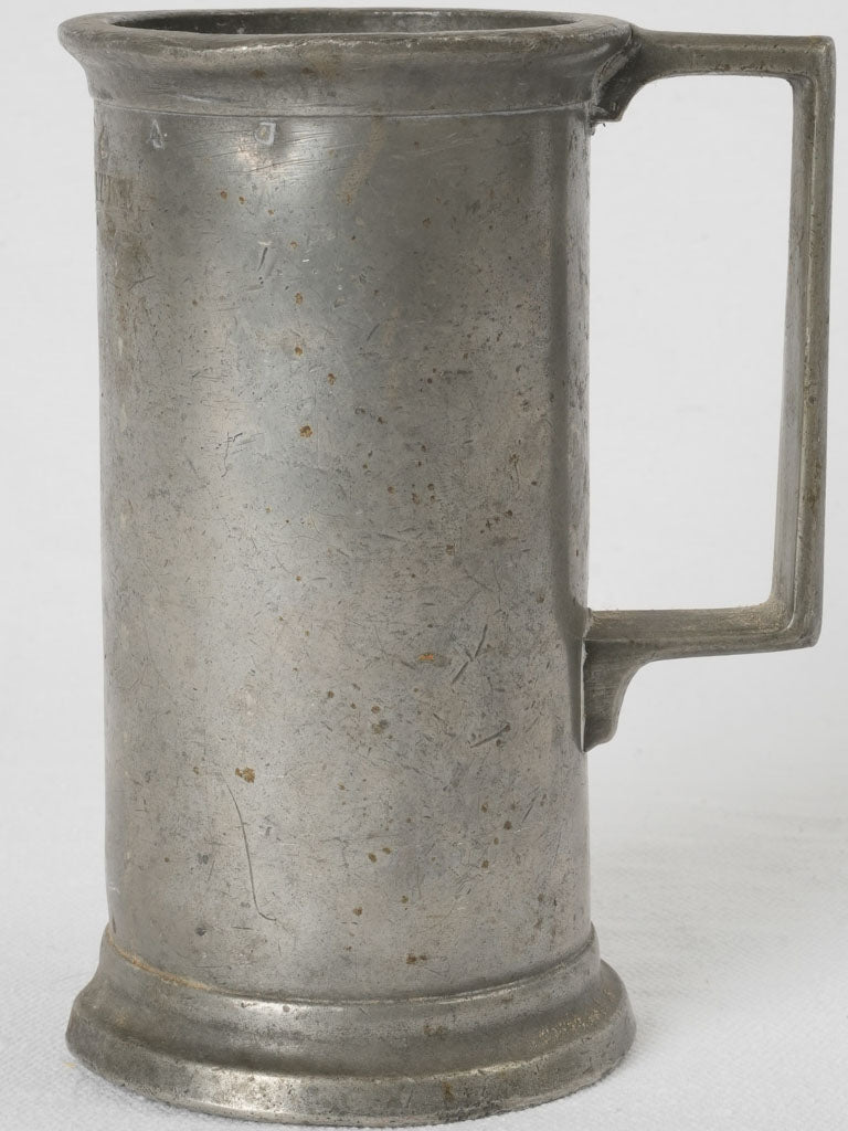 18th-century French pewter measure - half liter – Chez Pluie
