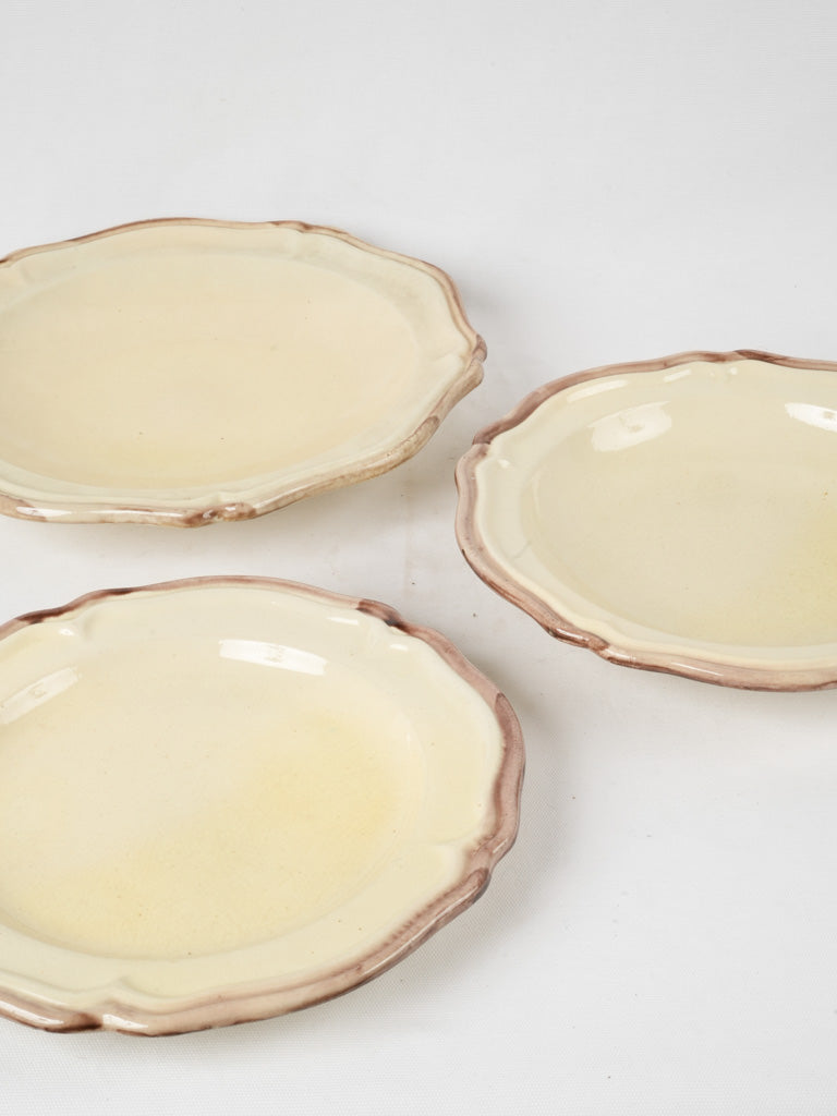 Antique French platters - set of three 14½" – Chez Pluie