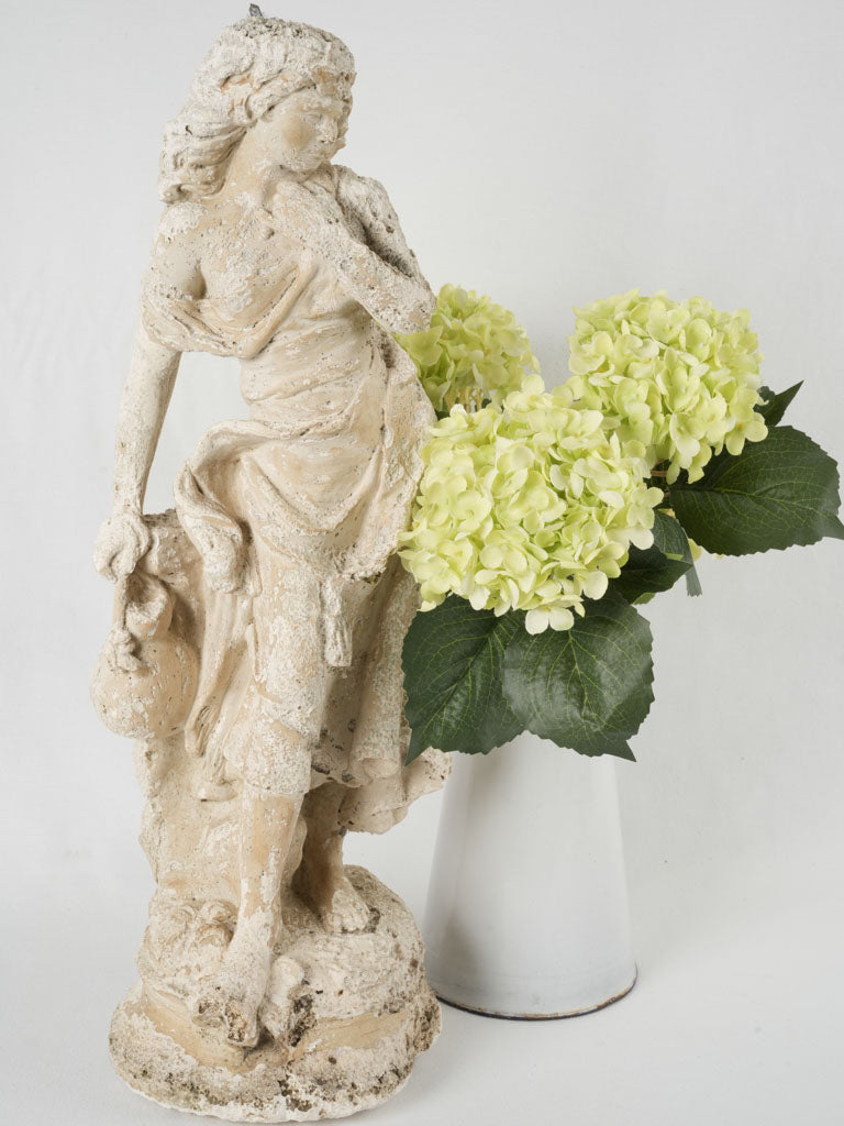 1920s weathered sculpture of a draped lady 26½" – Chez Pluie