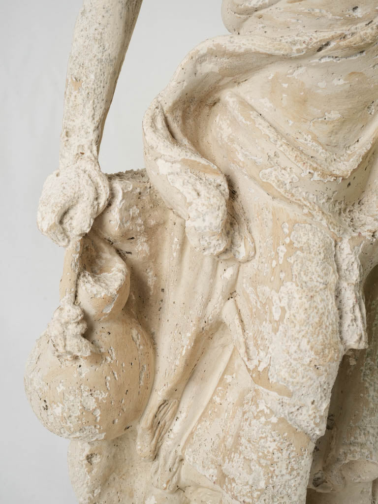 1920s weathered sculpture of a draped lady 26½" – Chez Pluie