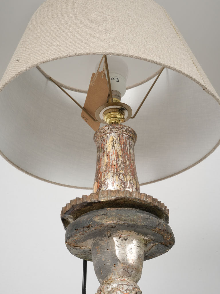 Antique French 18th century floor lamp / "Bougeoir Eglise" 55" – Chez Pluie