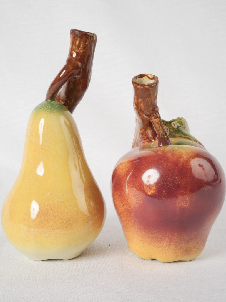 Vintage Montgommery Calvados pear & apple decorative bottles 10¼ ...