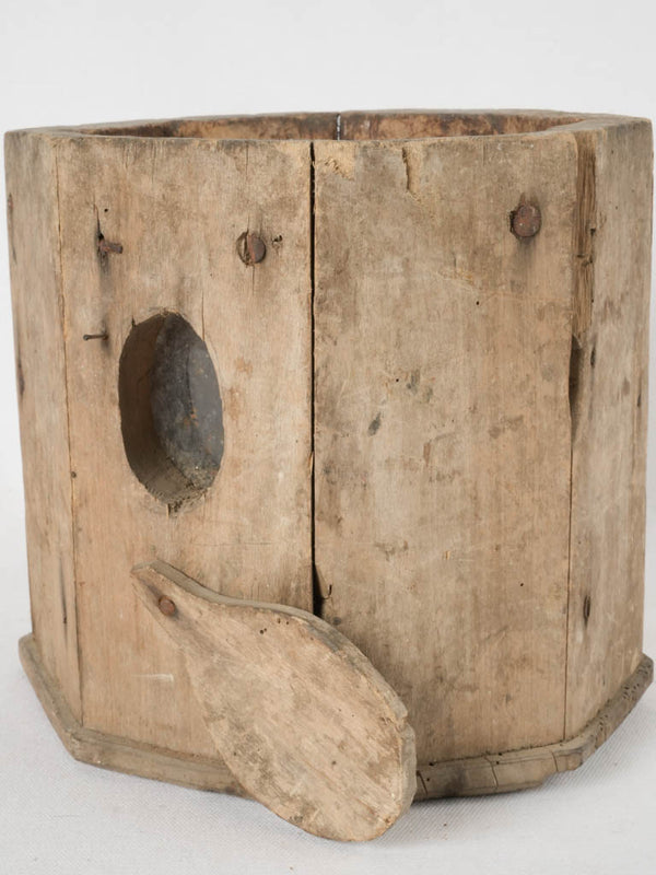 Rustic antique French bee hive 8¾"