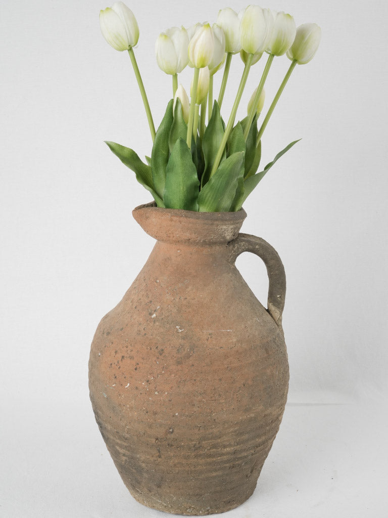 Antique ceramic pitcher w/ ribbed details 14½" – Chez Pluie