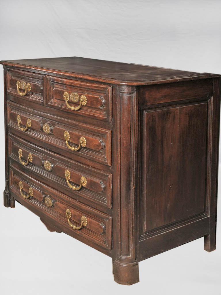 Antique French 5-drawer commode w/ daisy handles 37" – Chez Pluie