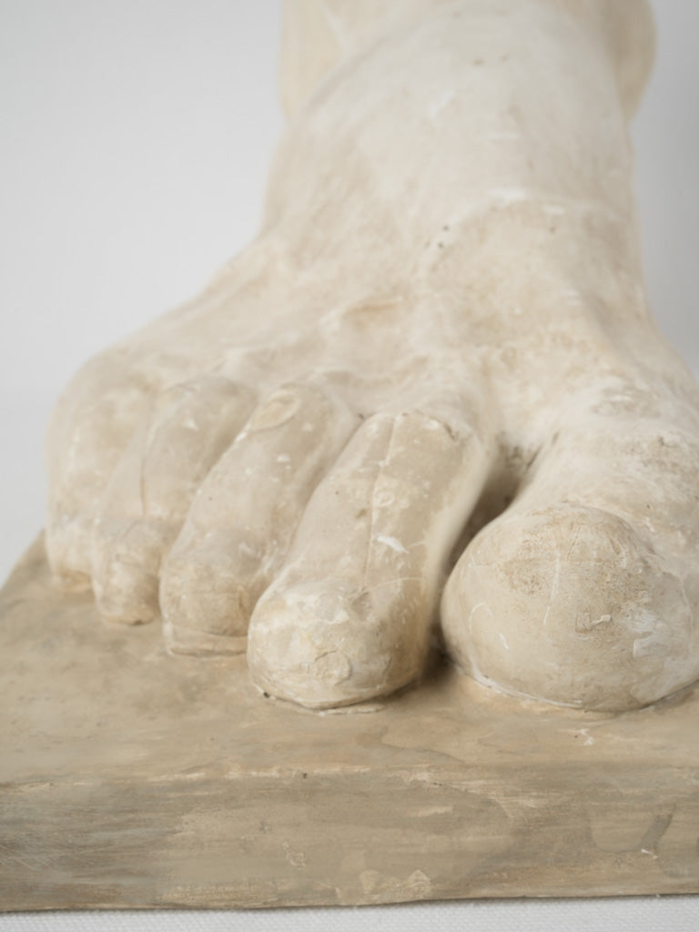 1950s large French plaster foot sculpture 20¾" x 13¾" – Chez Pluie
