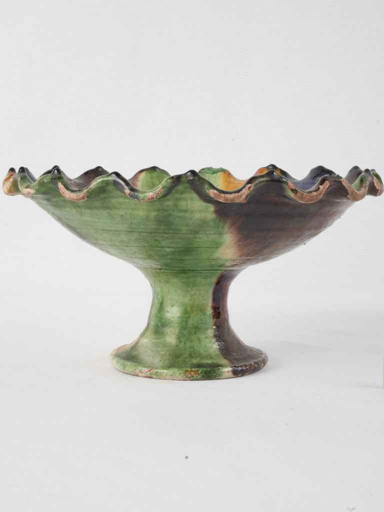 Antique French colorful footed fruit bowl 5" – Chez Pluie