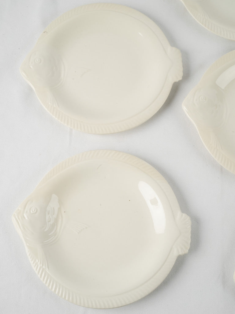 Fish-shaped plates, platter, and ramekin service set – Chez Pluie