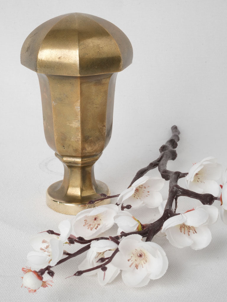 Directoire Period Bronze Balustrade Ball w/ APG Hallmark 6¼"