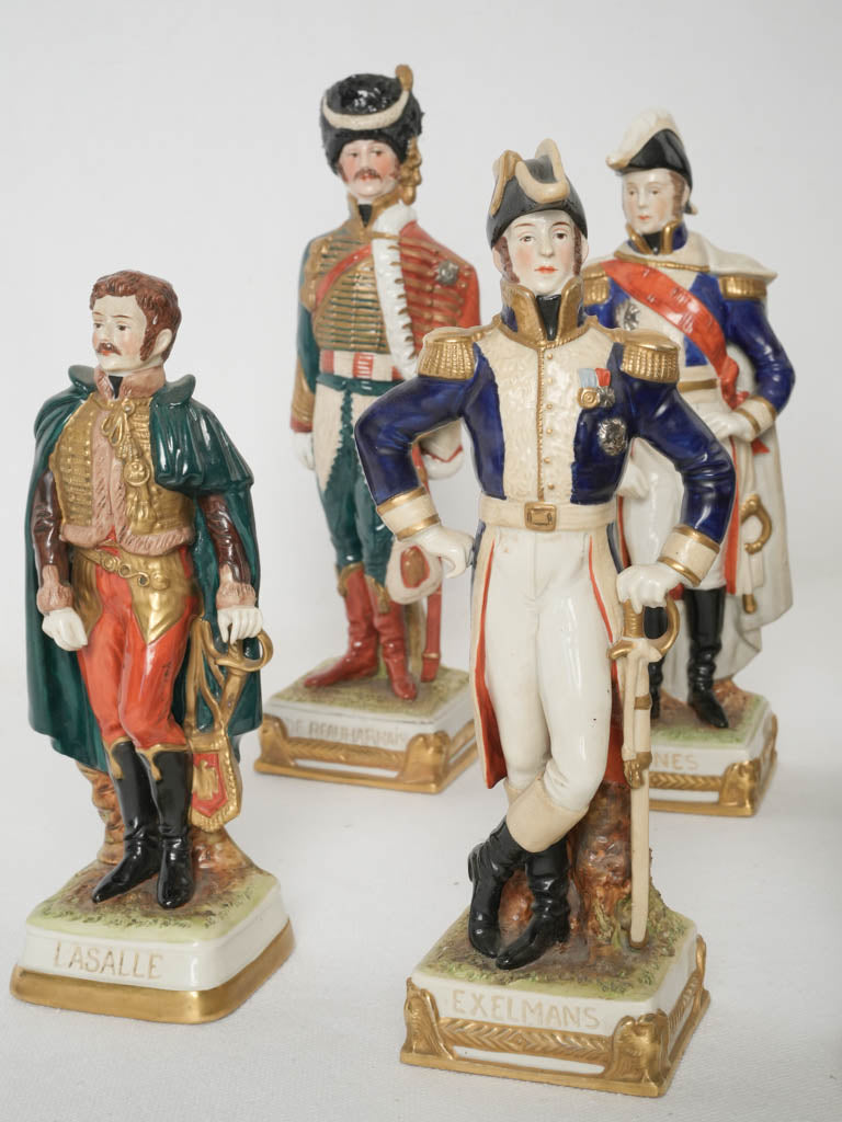 Rare collection of 10 porcelain Napoleonic military figurines – Chez Pluie