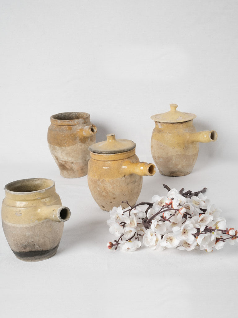 Set of 4 Antique French cooking pots 6¼" – Chez Pluie