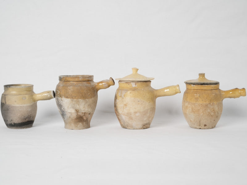 Set of 4 Antique French cooking pots 6¼" – Chez Pluie