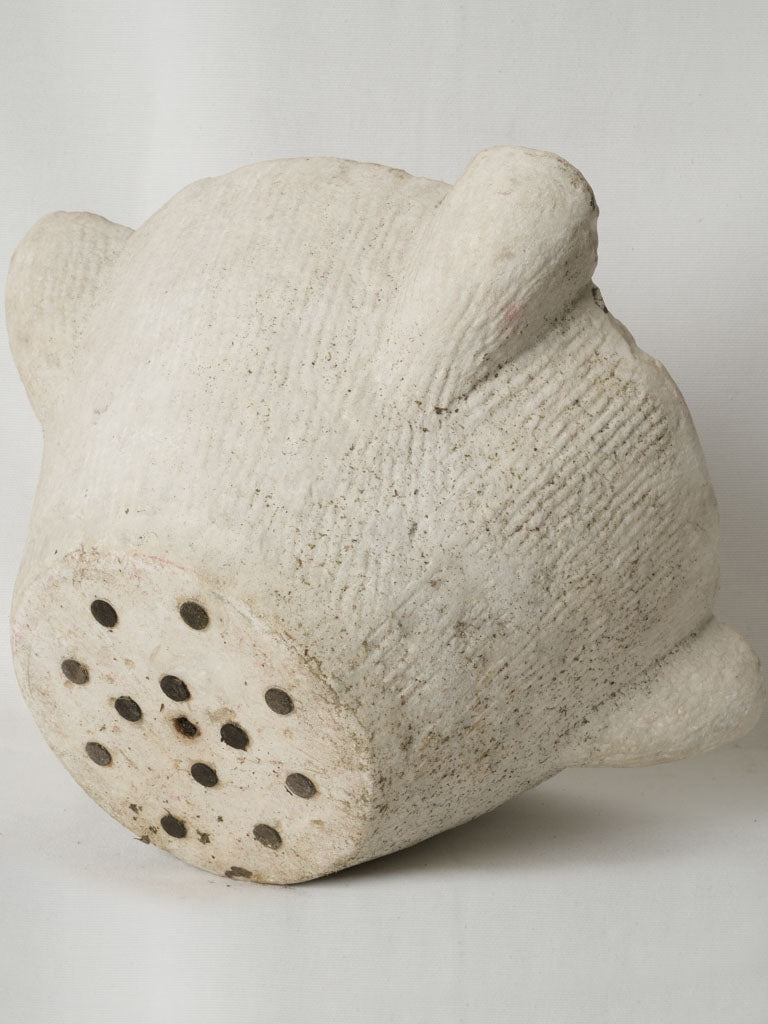 Antique French marble mortar w/ striated texture – Chez Pluie