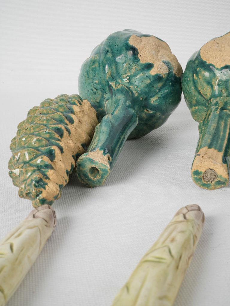 Assortment of French majolica / barbotine vegetables – Chez Pluie