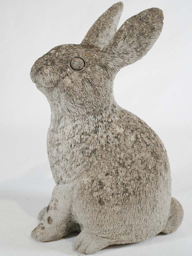 Adorable vintage French sitting garden rabbit 10¼"