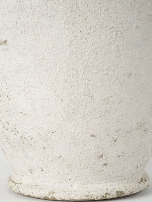 Antique French garden planter w/ white patina 19¾"