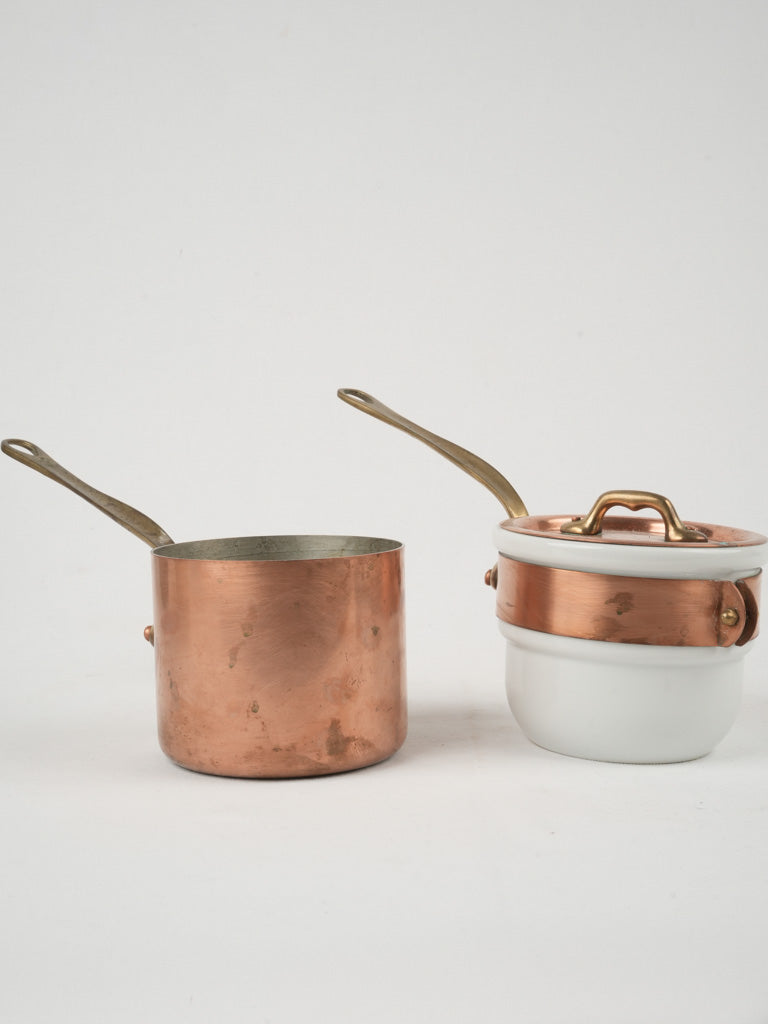 Copper & porcelain bain-marie - Mauviel – Chez Pluie