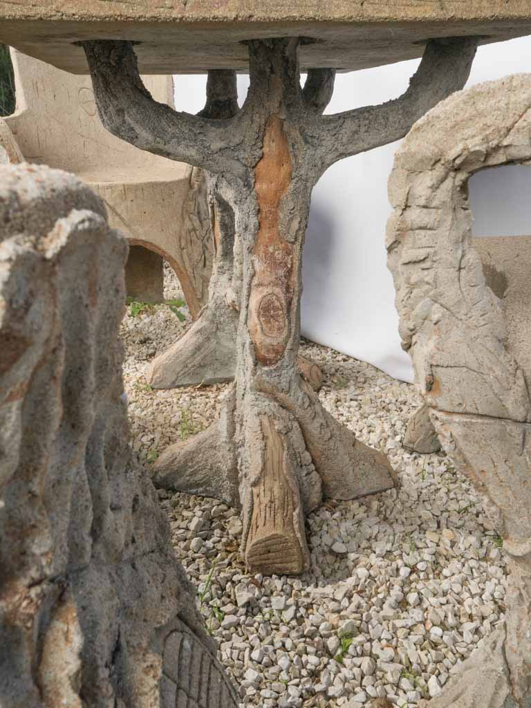 Antique faux bois outdoor setting - table & 3 chairs – Chez Pluie