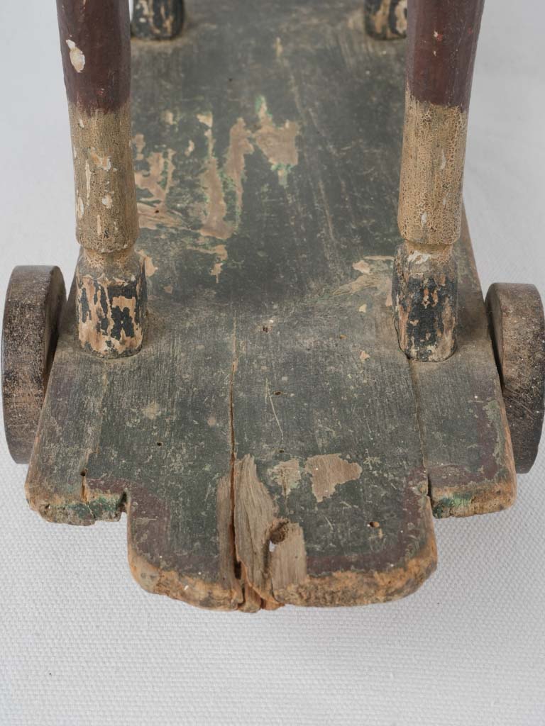 Antique French wooden horse - pull toy – Chez Pluie