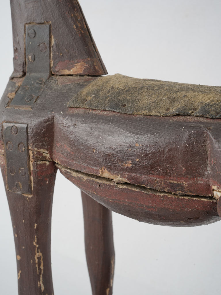 Antique French wooden horse - pull toy – Chez Pluie
