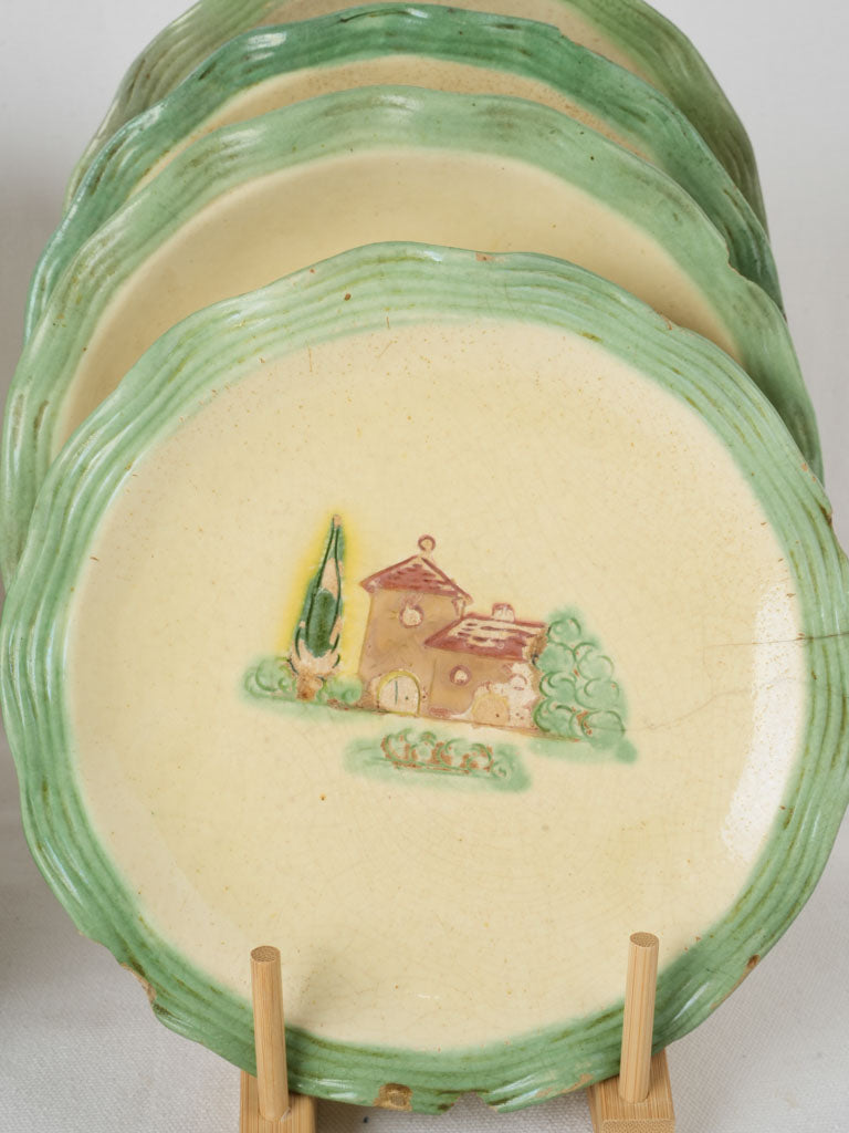 1950s Hand-Painted Dinnerware Set - Cerenne Vallauris – Chez Pluie