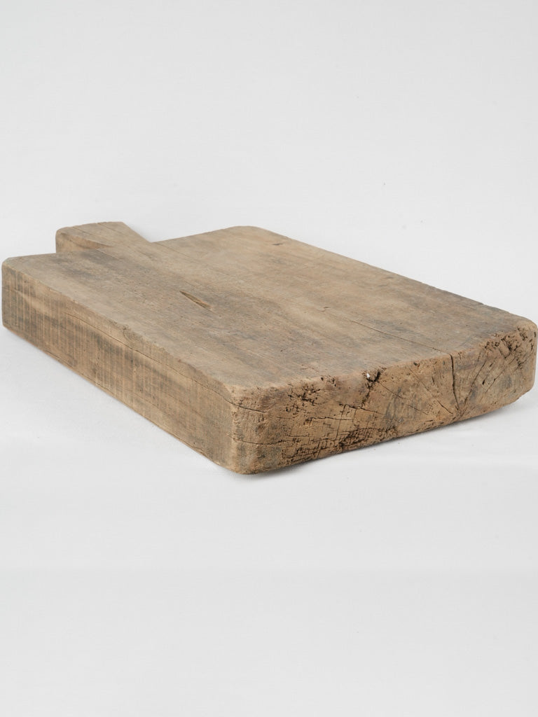 Large vintage French butcher's wood chopping block - 27¼" high x 15¼ ...