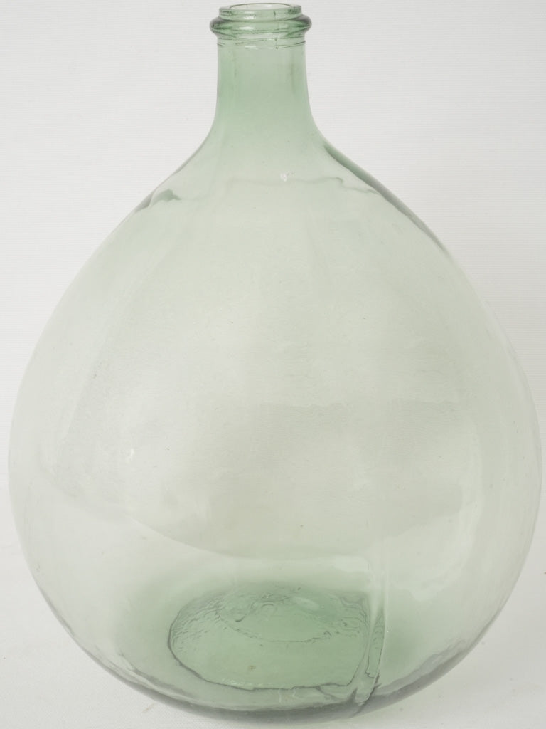 Medium blue-green glass demijohn - 13¾"