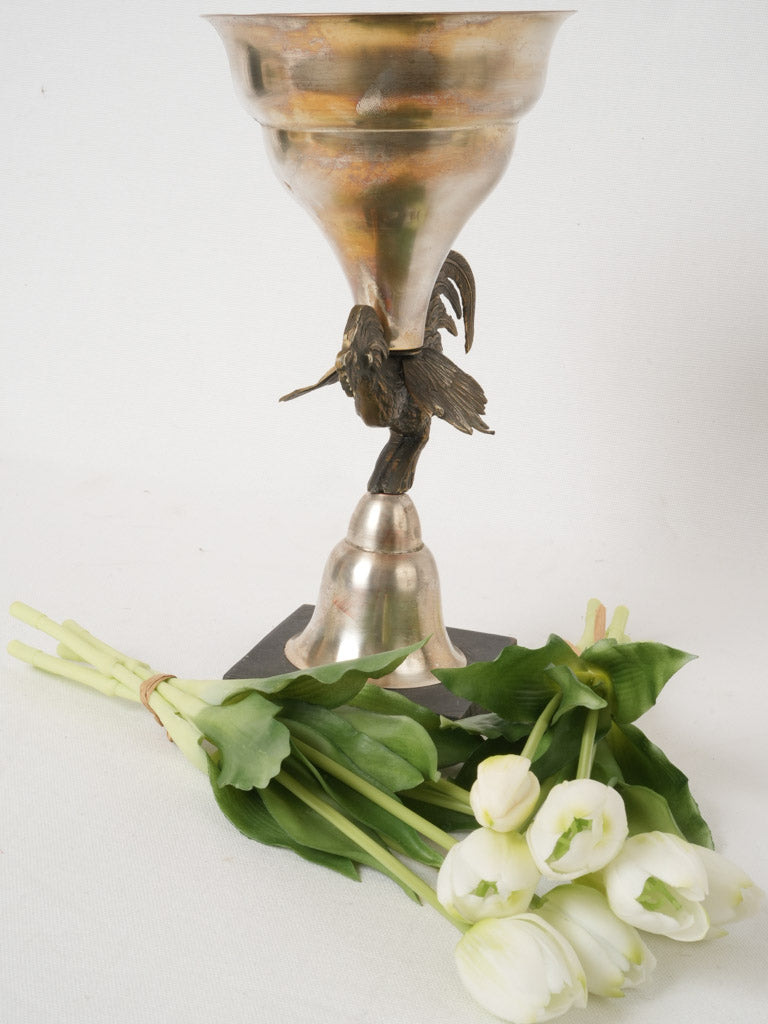 Antique French trophy w/ bronze rooster 13½" – Chez Pluie