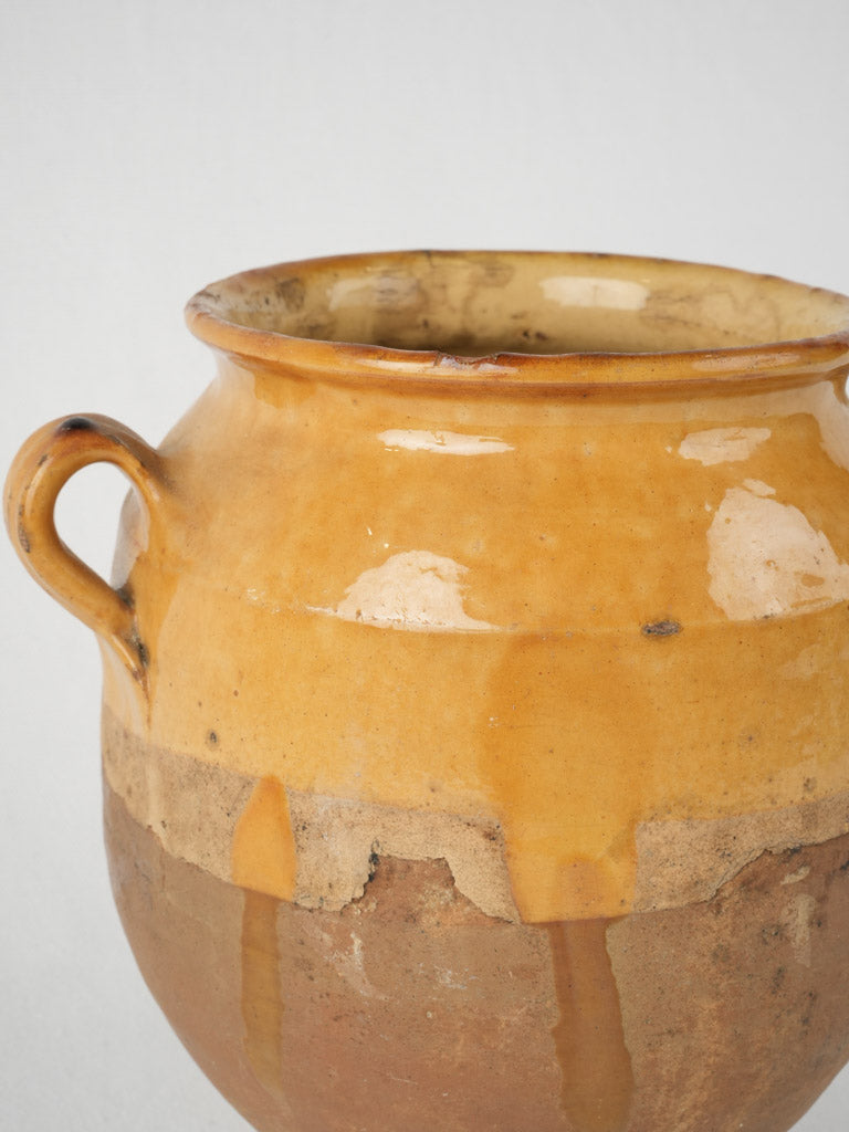 Antique French confit pot w/ ocher glaze 9" – Chez Pluie
