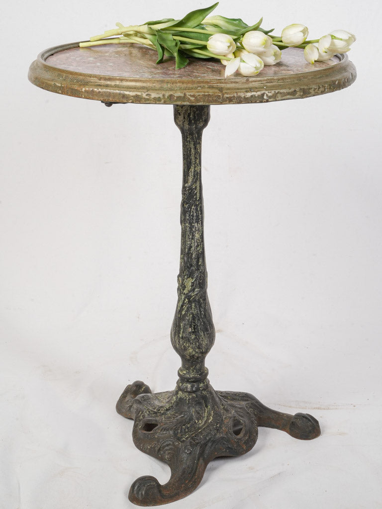 Antique French Art Nouveau Guimard Style Bistro Table - 29¼"