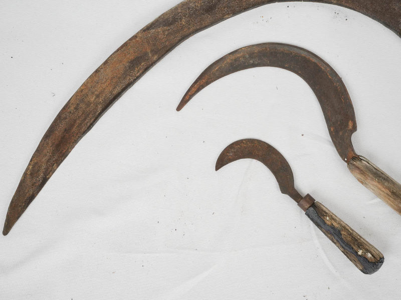 Antique French lavender scythe & 2 sickles – Chez Pluie
