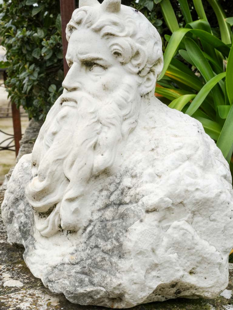 Antique stone sculpture of Moses 16¼" – Chez Pluie