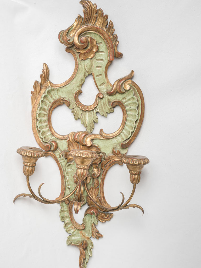 Italian Rococo Style Giltwood Candle Sconce - 37¾"