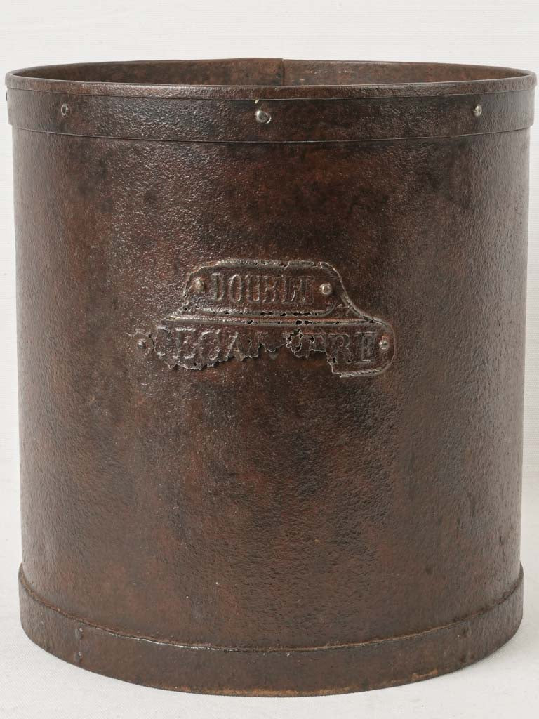 Antique French Metal Sheet Grain Measure - 13"