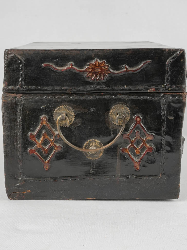 19th-century Chinese leather coffer 7" – Chez Pluie