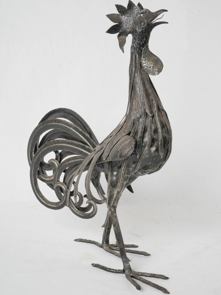 1960s / 70s metal sculpture of a rooster 16¼" – Chez Pluie