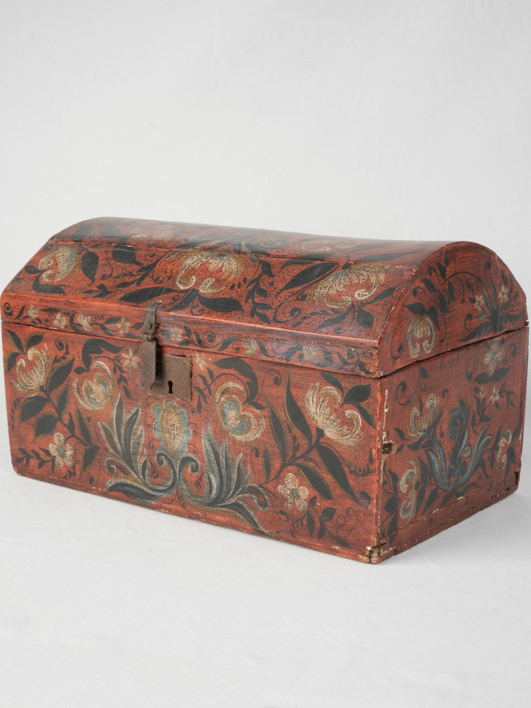 A Late 18th-Century Normandy Wedding Box w/ Original Iron Lock 11½" x