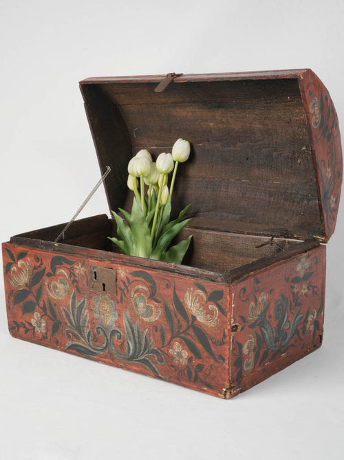 A Late 18th-Century Normandy Wedding Box w/ Original Iron Lock 11½" x