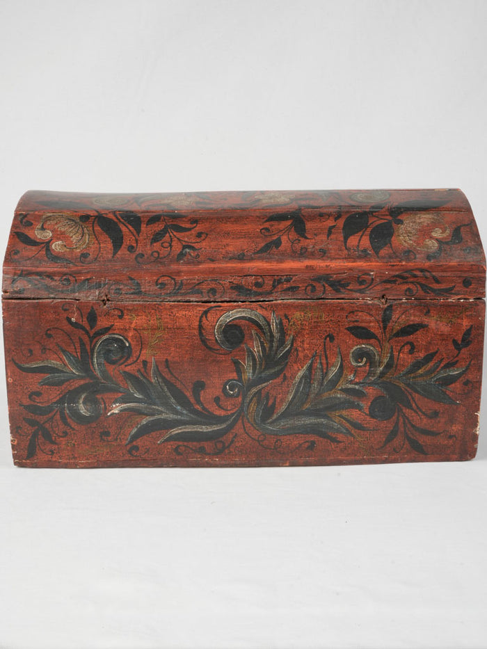 A Late 18th-Century Normandy Wedding Box w/ Original Iron Lock 11½" x