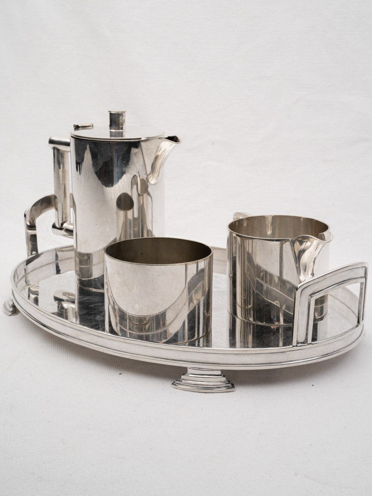 English Art Deco Silverplate Coffee Service c. 1930s–1950s