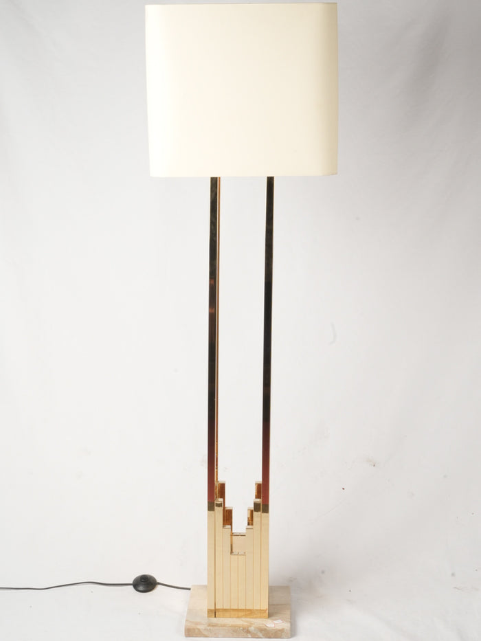 Large Italian 3-light brass floor lamp by Willy Rizzo - Art Deco-style