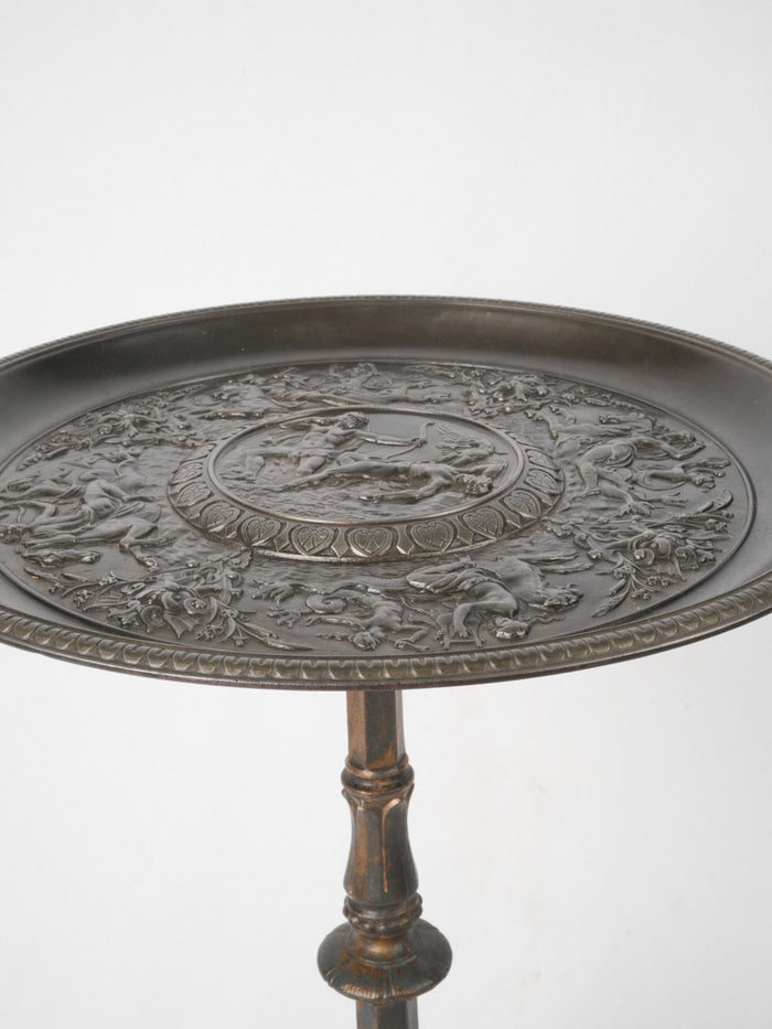 19th-century cast iron pedestal table Heracles & Prometheus - 29½"