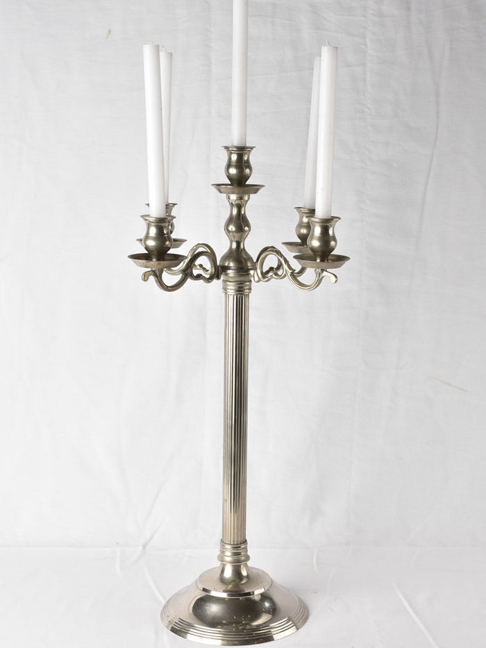 Large Art Deco candelabra for 5 candles