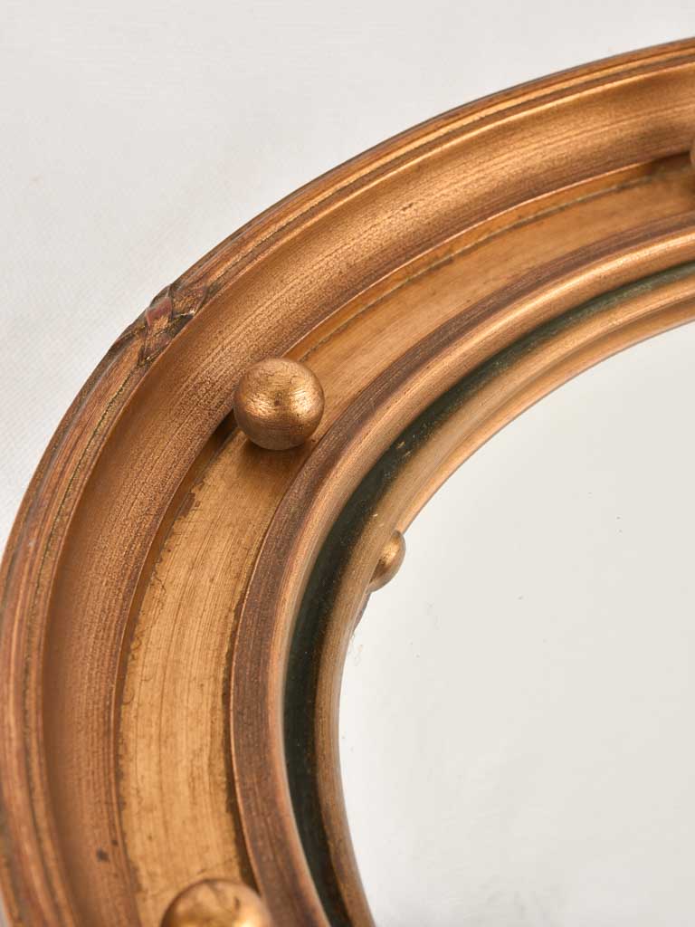 Vintage French butler's mirror w/ convex glass 15" – Chez Pluie