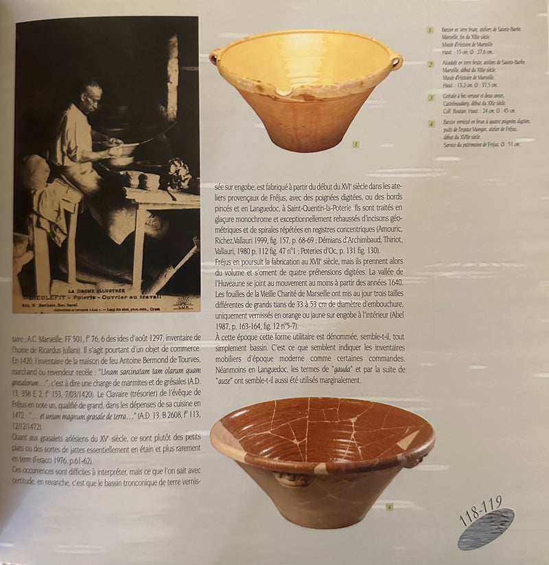 3 very large tians w/ yellow ocher glaze 22¾" – Chez Pluie