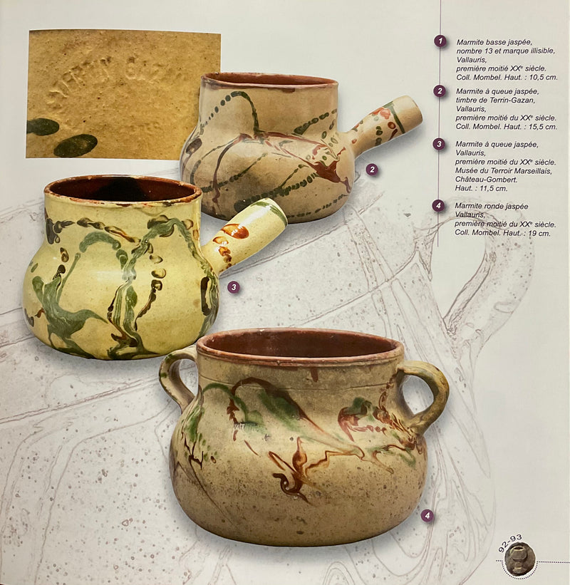 Rare set of Vallauris pottery - Jaspée 20th century – Chez Pluie