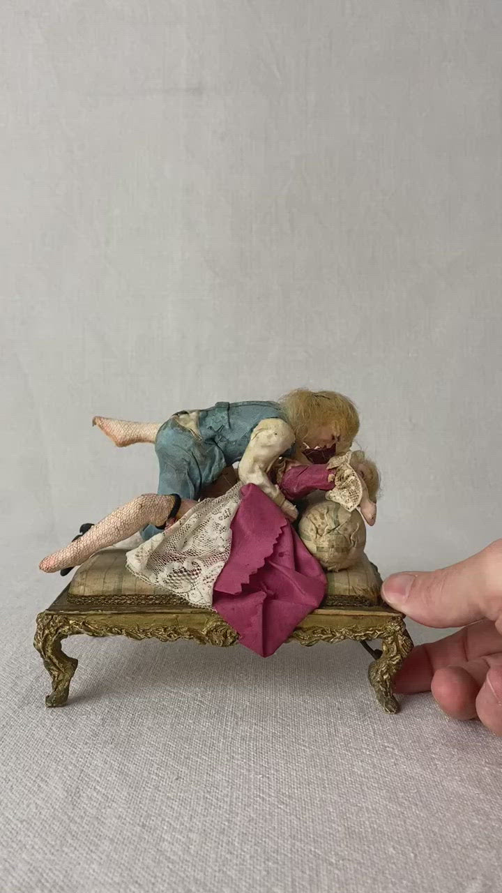 19th century erotic sculpture of copulating couple – Chez Pluie